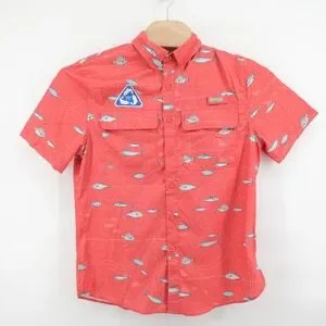 Ocean + Coast | Shirts | New Ocean Coast Mens Small Vented Fish Print ...